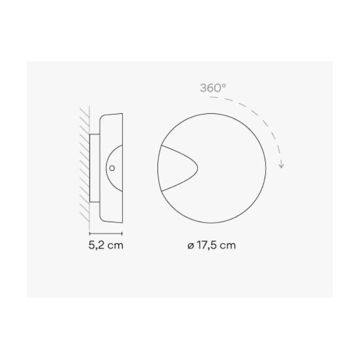 Vibia Dots Wall White Oak Wall Lights white