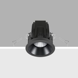 iGuzzini Laser Fixed round recessed 9.9W Downlight black - Brink Licht