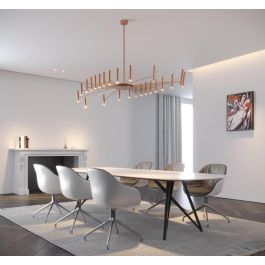 Oty light POP 40 Chandelier Copper 2700K Pendant Lighting copper ...