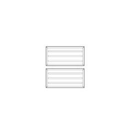 Luceplan Diade Floor D93/1 Pair of panels 120 cmwhite and black Floor ...