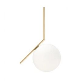 Flos IC S2 and IC S2 bulb Pendant Lighting gold/brass